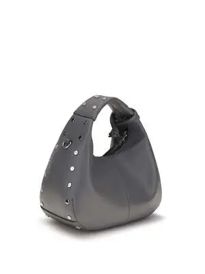 GANNI Mini Studded Hobo Handbag