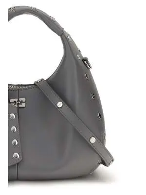 GANNI Mini Studded Hobo Handbag