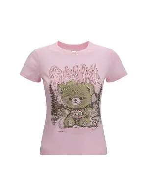 GANNI Teddy Forest Baby Fit Cotton T-shirt