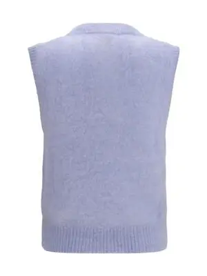 GANNI Teddy Brushed Alpaca Vest