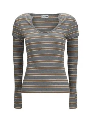 Ganni Stretch T-shirts For Women
