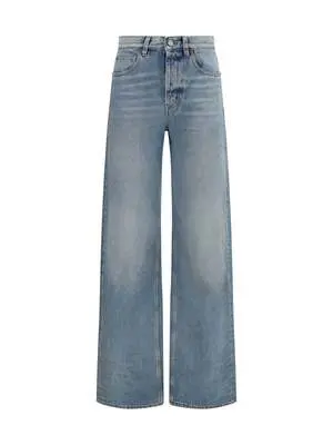Saint Laurent 90's High-waisted Wide-leg Jeans