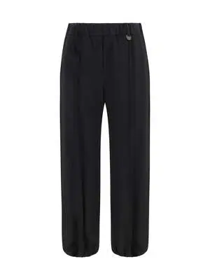 Burberry Wool Jogging Pants - Black