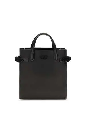 Valentino Garavani Small Antibes Grainy Leather Handbag - Black