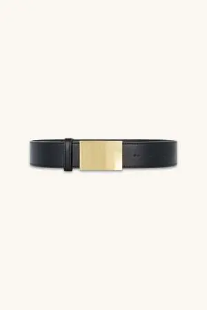 THE NOLI SHOP The Noli Shop Bianca Belt With Gold-Tone Buckle Black