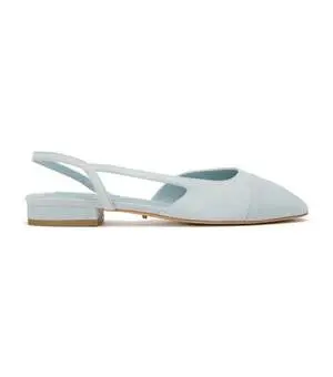 TONY BIANCO Pixie Slingback Flats - Sky Suede