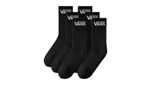 VANS Classic Half Crew Socks 6 Pack - Black