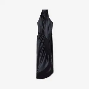 Burberry Fringed Silk Scarf Dress