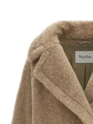 Max Mara Alpaca And Cashmere Blend Teddy Coat