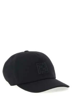 Fendi Wool And Cashmere Baseball Cap