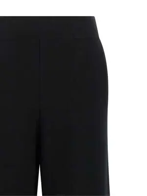 Max Mara Baldo Wide-leg Knit Pants - Black