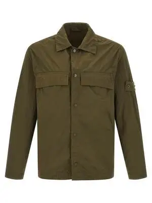 Stone Island Badge Ghost' Overshirt - Green