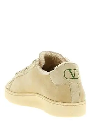 Valentino Garavani Royco Suede Shearling Sneakers