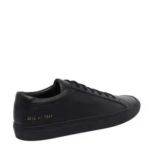 COMMON PROJECTS Achilles Premium Leather Sneakers - Gold