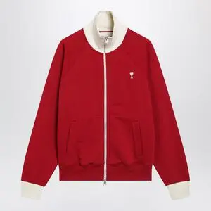 AMI Paris De Cœur Cotton Sweatshirt - Red