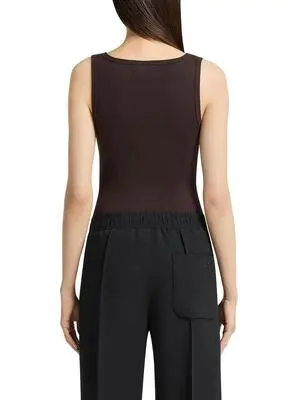 COURREGES Ribbed Tank Top - Multicolor