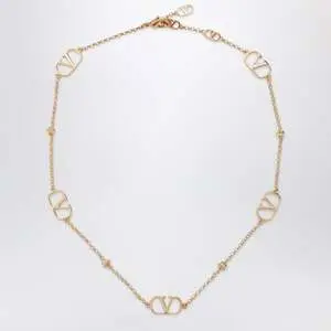 Valentino Garavani Vlogo Signature Necklace - Silver