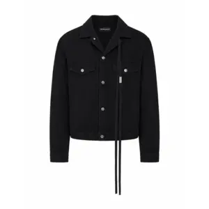 ANN DEMEULEMEESTER Cotton Denim Jacket - Black