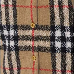 Burberry Check Cashmere Cardigan