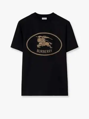 Burberry Seth Organic Cotton Blend T-shirt - Black
