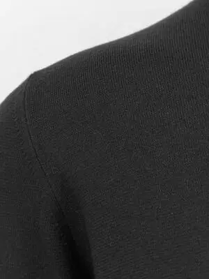 Loro Piana Baby Cashmere Ribbed Turtleneck - Black