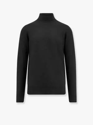 Loro Piana Baby Cashmere Ribbed Turtleneck - Black