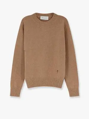 AMI Paris Cashmere Sweater - Brown