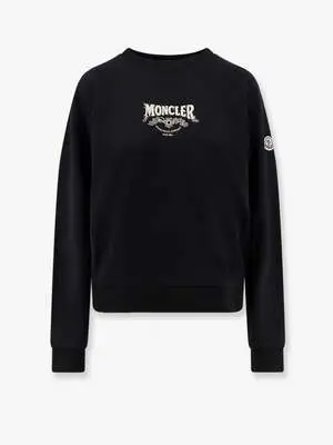 Moncler Cotton Sweatshirt With Front Logo