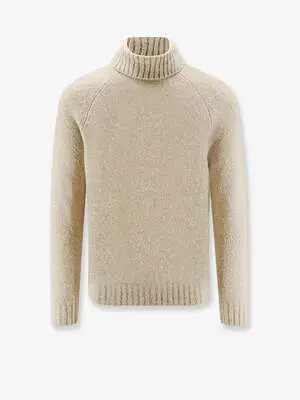 Brunello Cucinelli Wool Silk Cashmere Blend Turtleneck - Multicolor