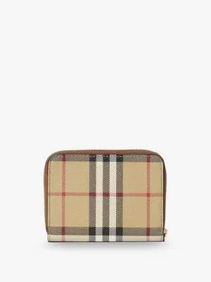 Burberry Coated Canvas With Check Pattern