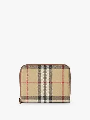 Burberry Coated Canvas With Check Pattern - Multicolor