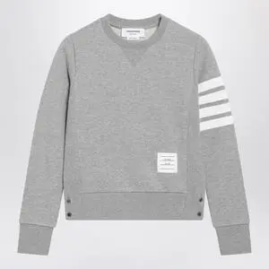 Thom Browne 4-bar Crewneck Sweatshirt - Gray