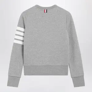 Thom Browne 4-bar Crewneck Sweatshirt - Gray