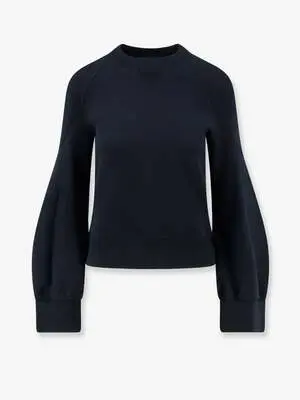 Sacai Sponge Sweat Cotton Blend Sweater - Black