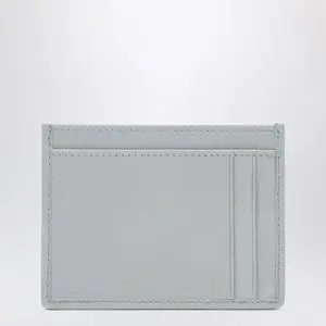 Miu Miu Pearl Matelasse Nappa Leather Card Holder - Gray