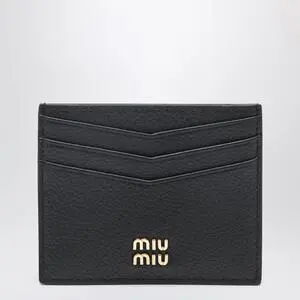 Miu Miu Leather Card Holder - Black