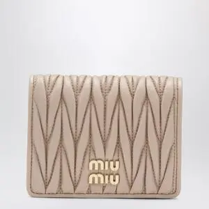 Miu Miu Powder Matelasse Nappa Leather Wallet