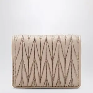 Miu Miu Powder Matelasse Nappa Leather Wallet