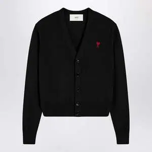 AMI Paris De Coeur Cardigan In Wool