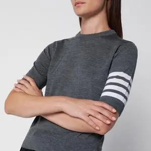 Thom Browne Virgin Wool Sweater - Gray