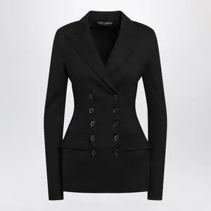 Dolce & Gabbana Double-breasted Wool Jacket - Black