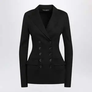 Dolce & Gabbana Double-breasted Wool Jacket - Black