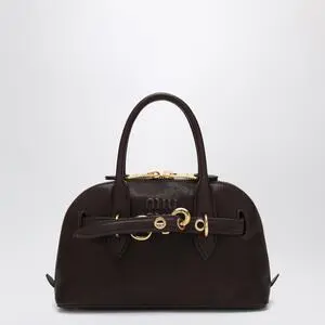 Miu Miu Small Aventure Bag In Nappa Leather - Brown