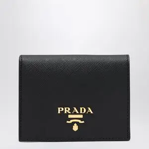 Prada Saffiano Leather Small Wallet - Black