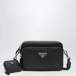 Prada Saffiano Leather Crossbody Bag - Black
