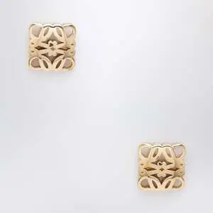 Loewe Gold-tone Anagram Bombe Stud Earrings