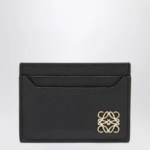 Loewe Anagram Card Holder In Leather - Black