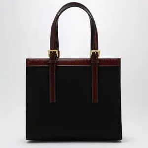 Versace Mini Canvas Shopper Bag With Medusa Hardware