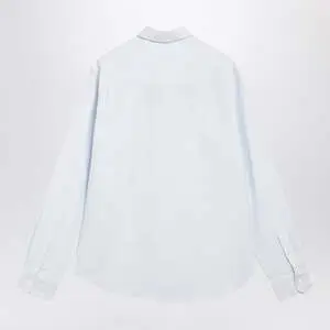 AMI Paris Light /white Striped De Coeur Shirt