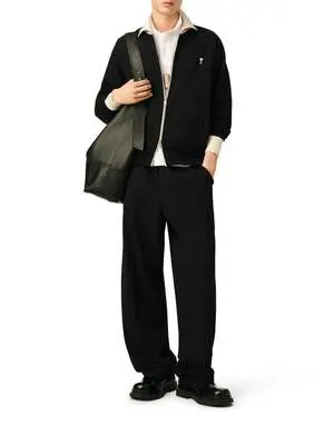 AMI Paris Wool Trousers With An Elasticated Waist